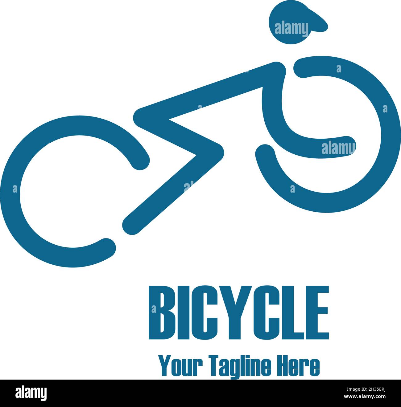Bicycle logo vector ilustration template Stock Vector Image & Art - Alamy