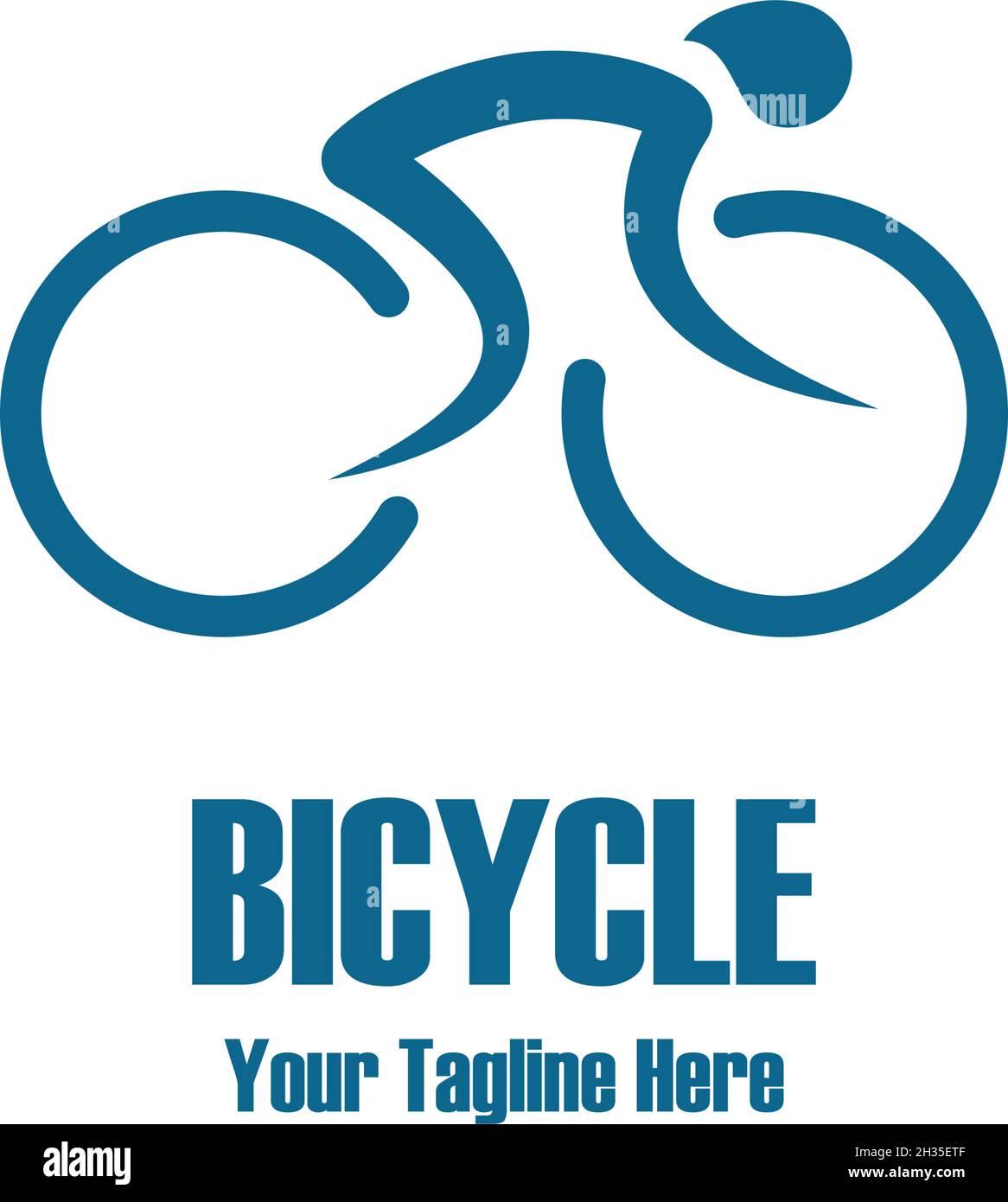 Bicycle logo vector ilustration template Stock Vector Image & Art - Alamy