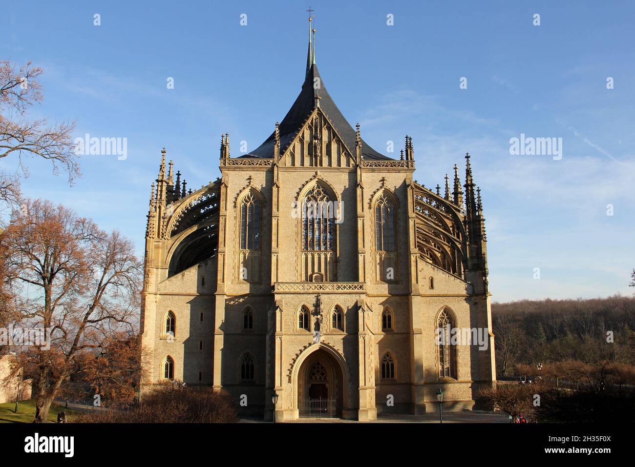 St. Barbara's Church, one of the most famous Gothic churches in central ...