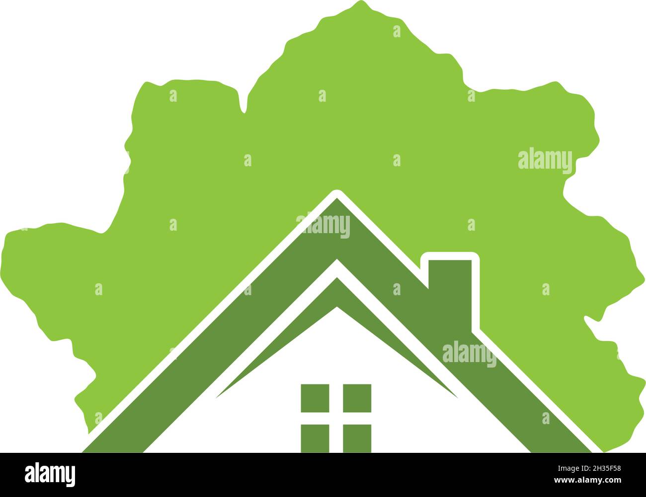 Town garden residence Cut Out Stock Images & Pictures - Alamy