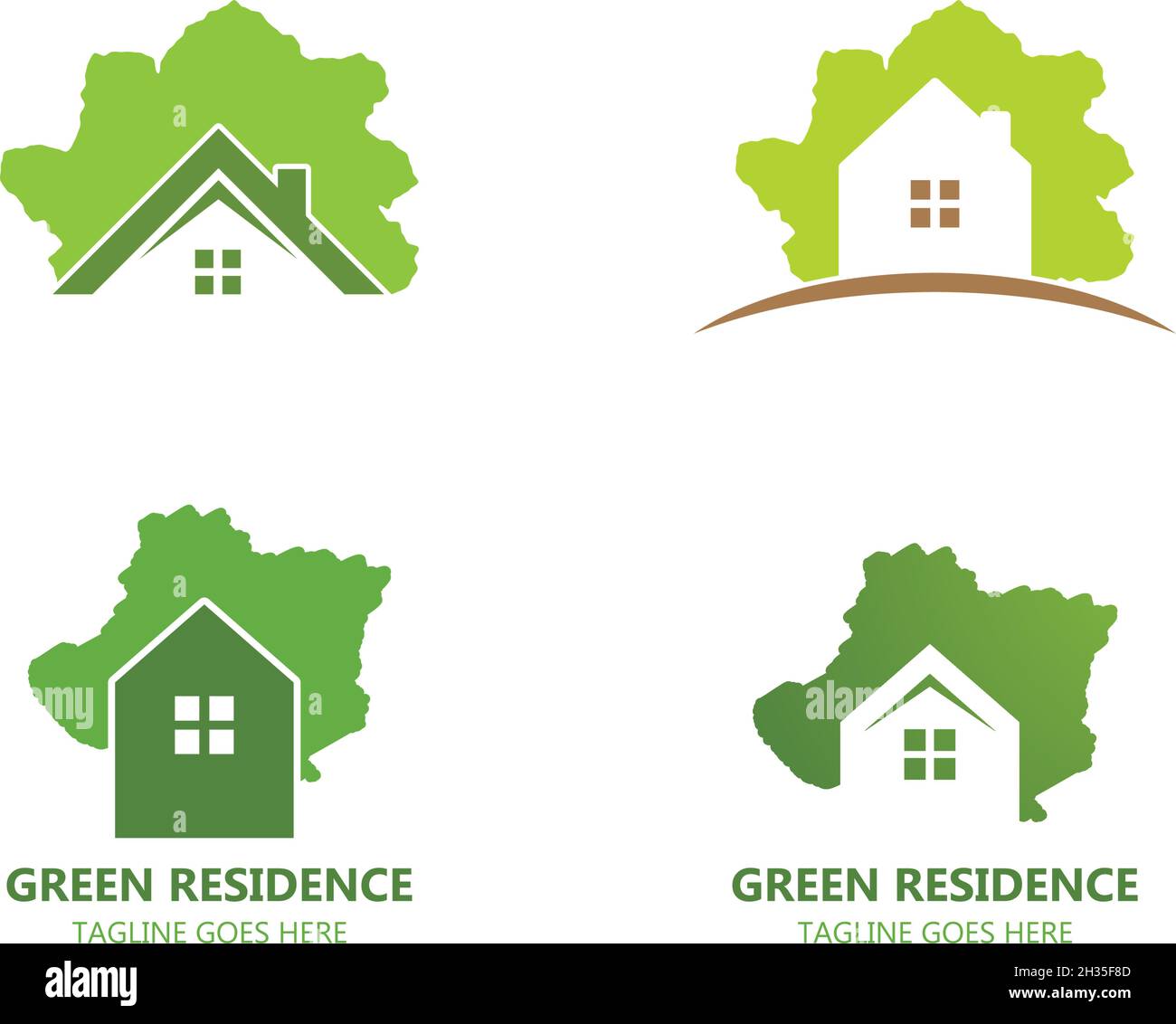 Green Residence logo vector template Stock Vector Image & Art - Alamy