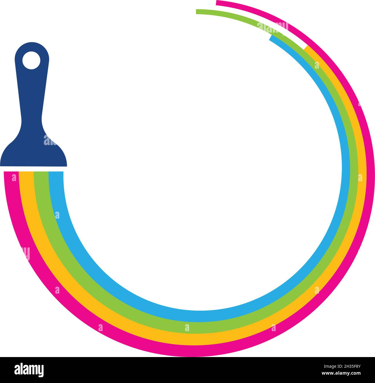 Paint logo business vector icon template Stock Vector Image & Art - Alamy