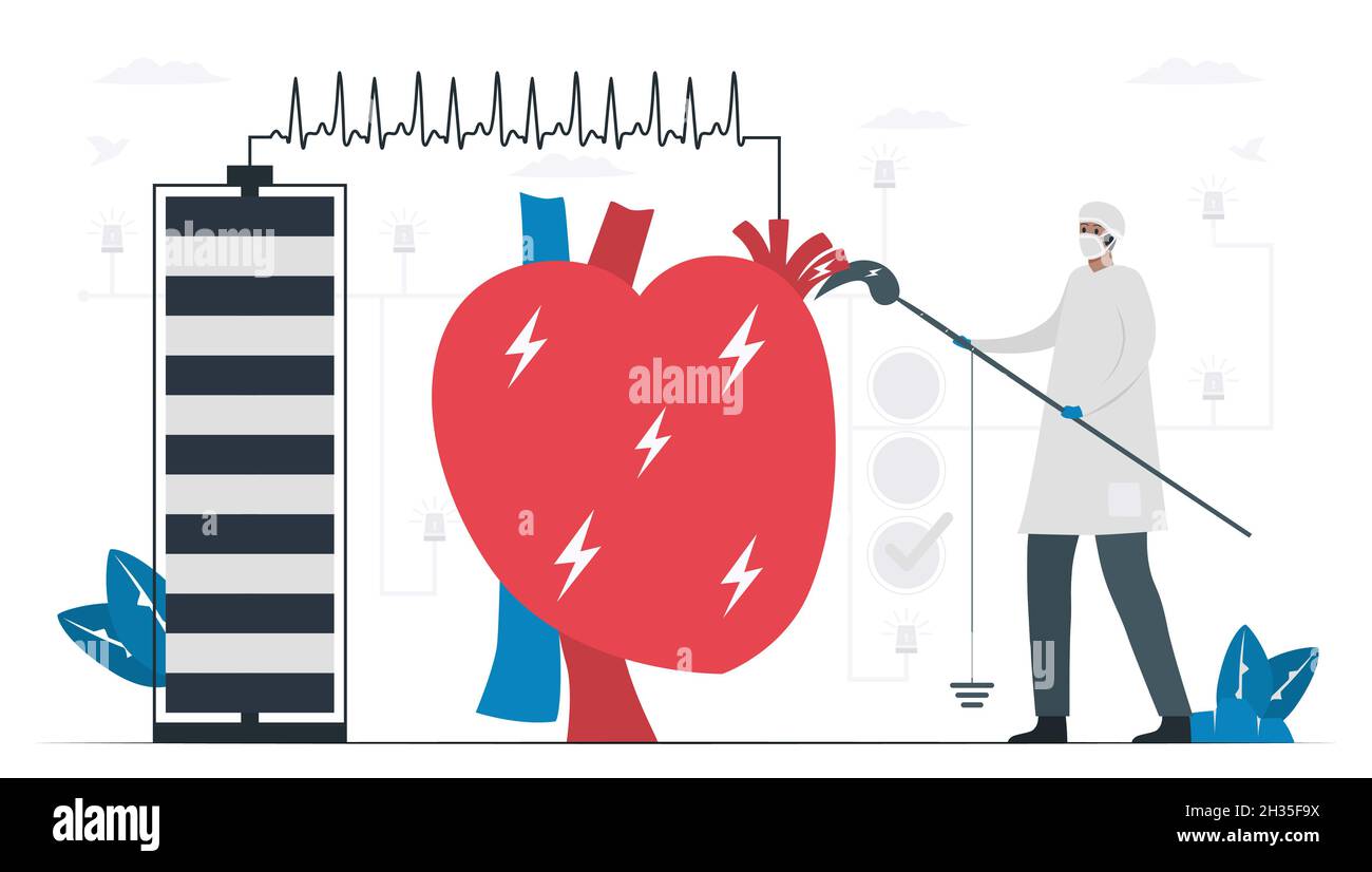Doctor treats a heart disease problem that called tachycardia ...