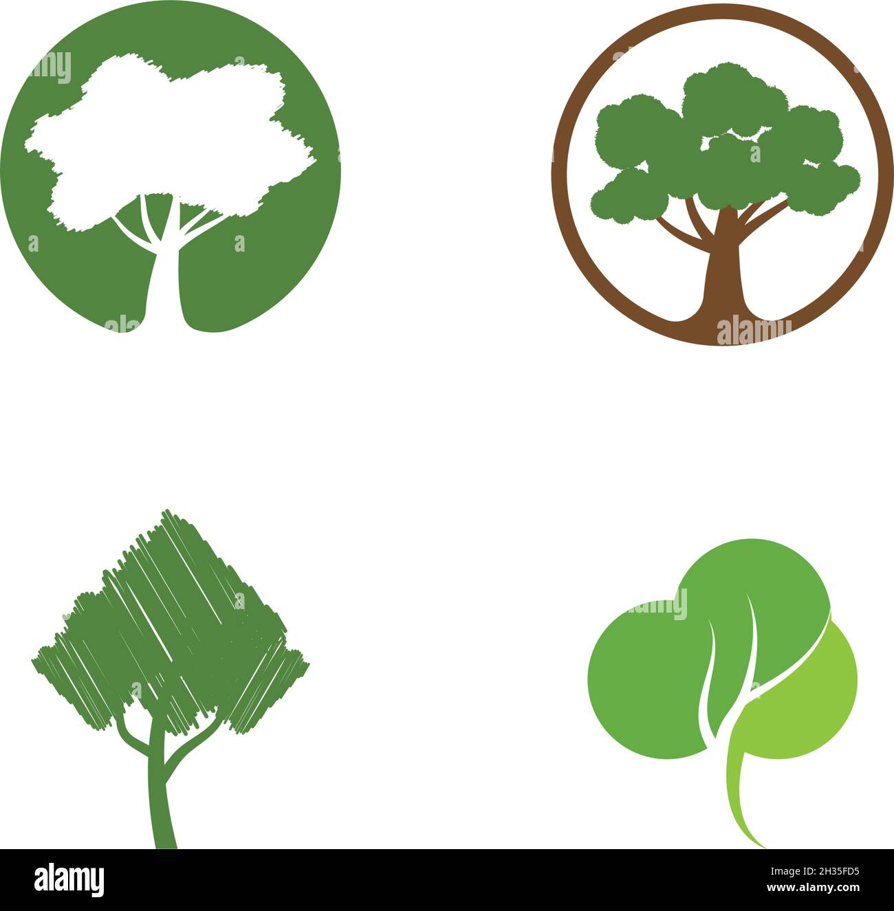 Tree logo template vector illustration Stock Vector Image & Art - Alamy