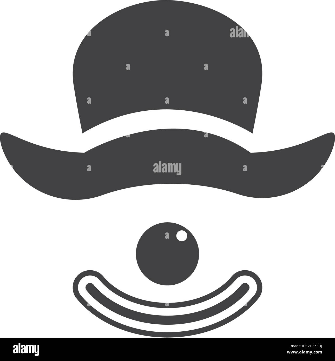 Clown character ilustration in flat design vector Stock Vector Image ...