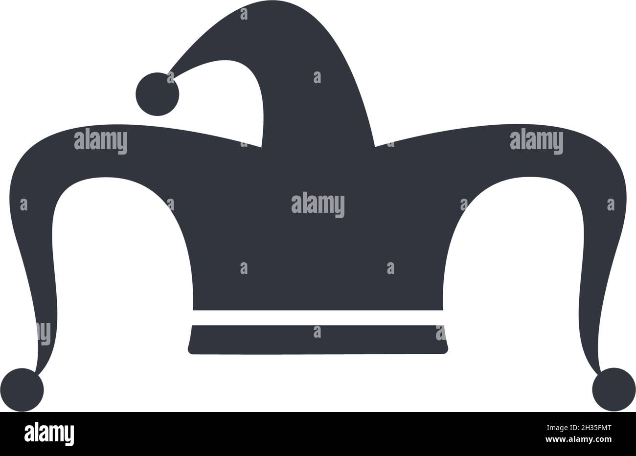 Clown cap ilustration in flat design vector Stock Vector Image & Art ...