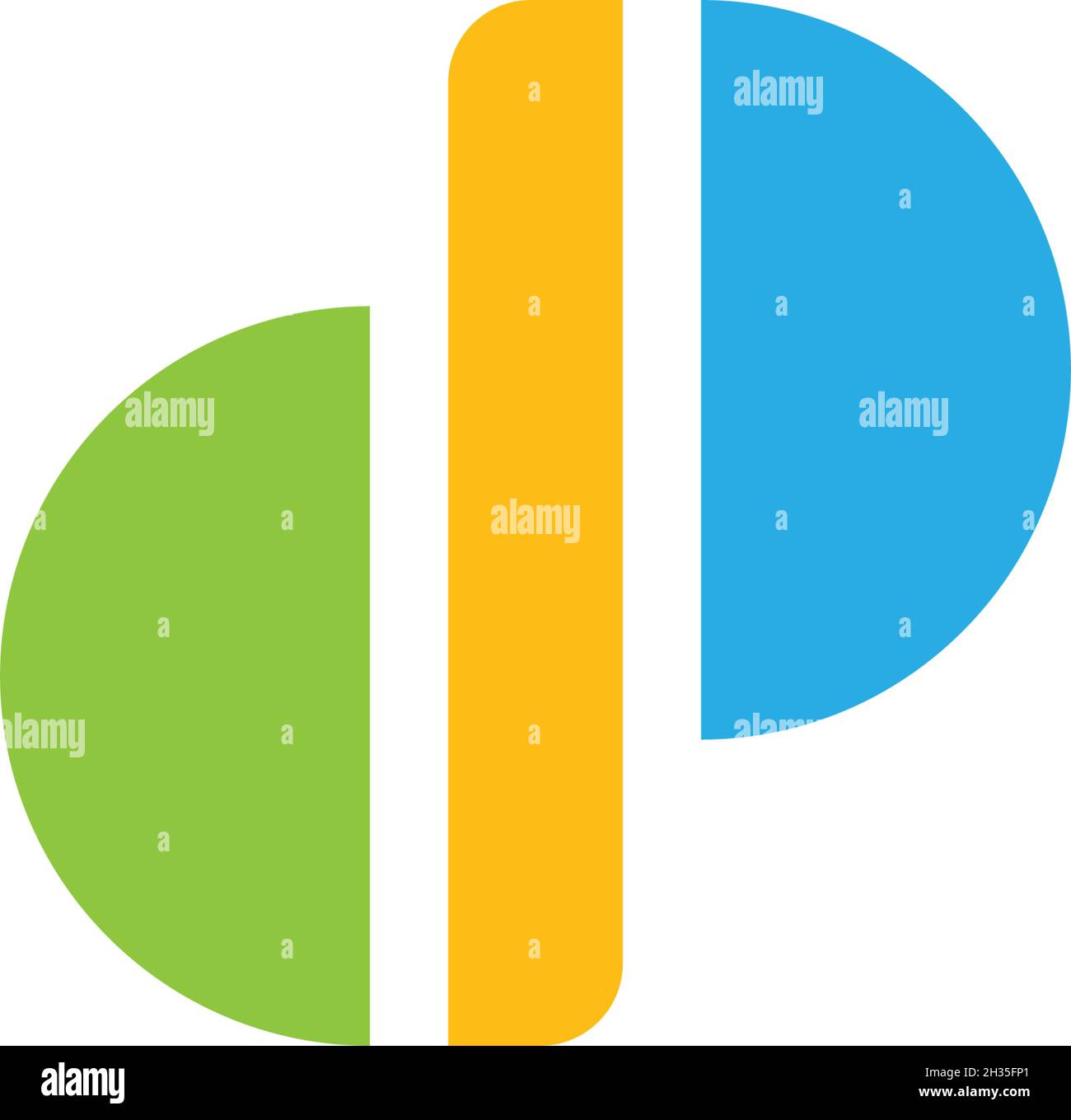 D P initial Infinity logo Vector template design Stock Vector Image ...