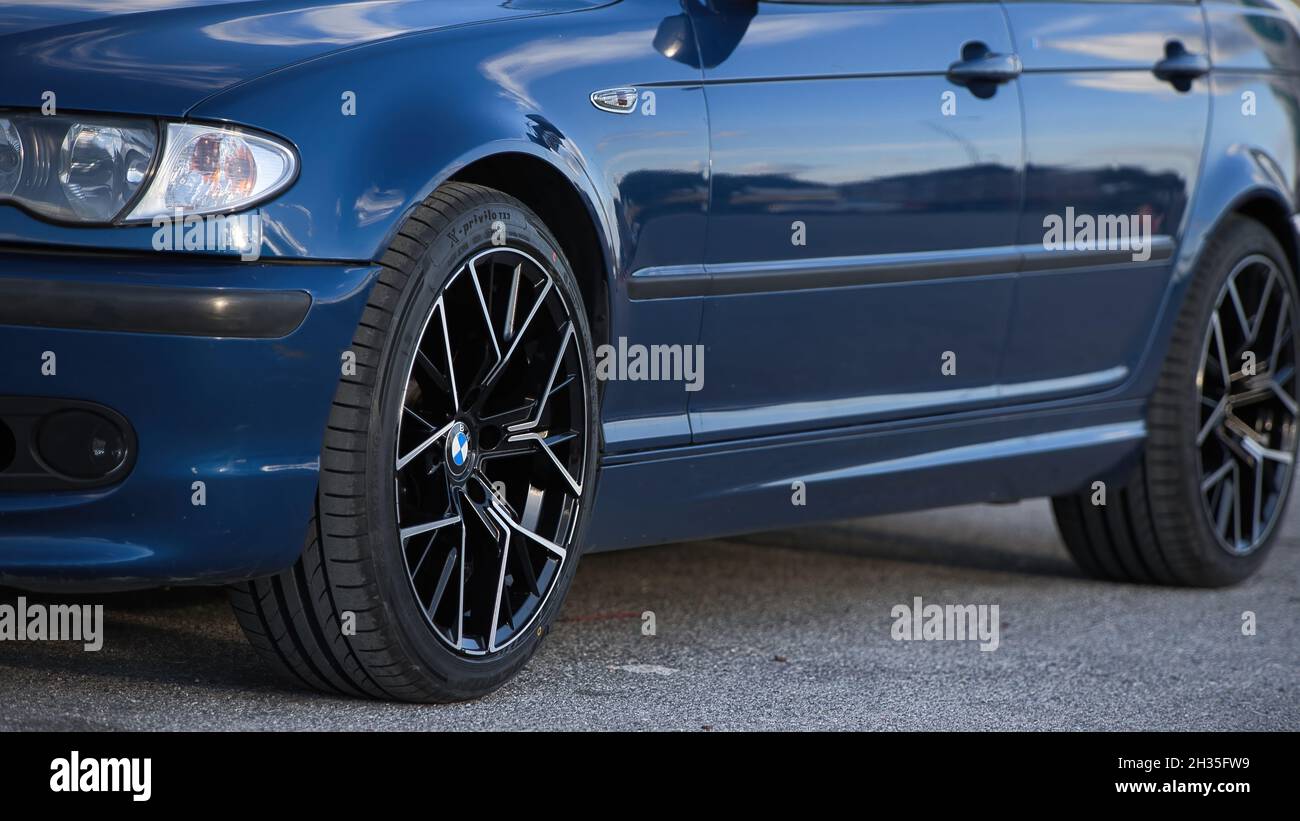 BMW E46 M3 with new beautiful alloy wheels. Volos, Greece Stock Photo ...