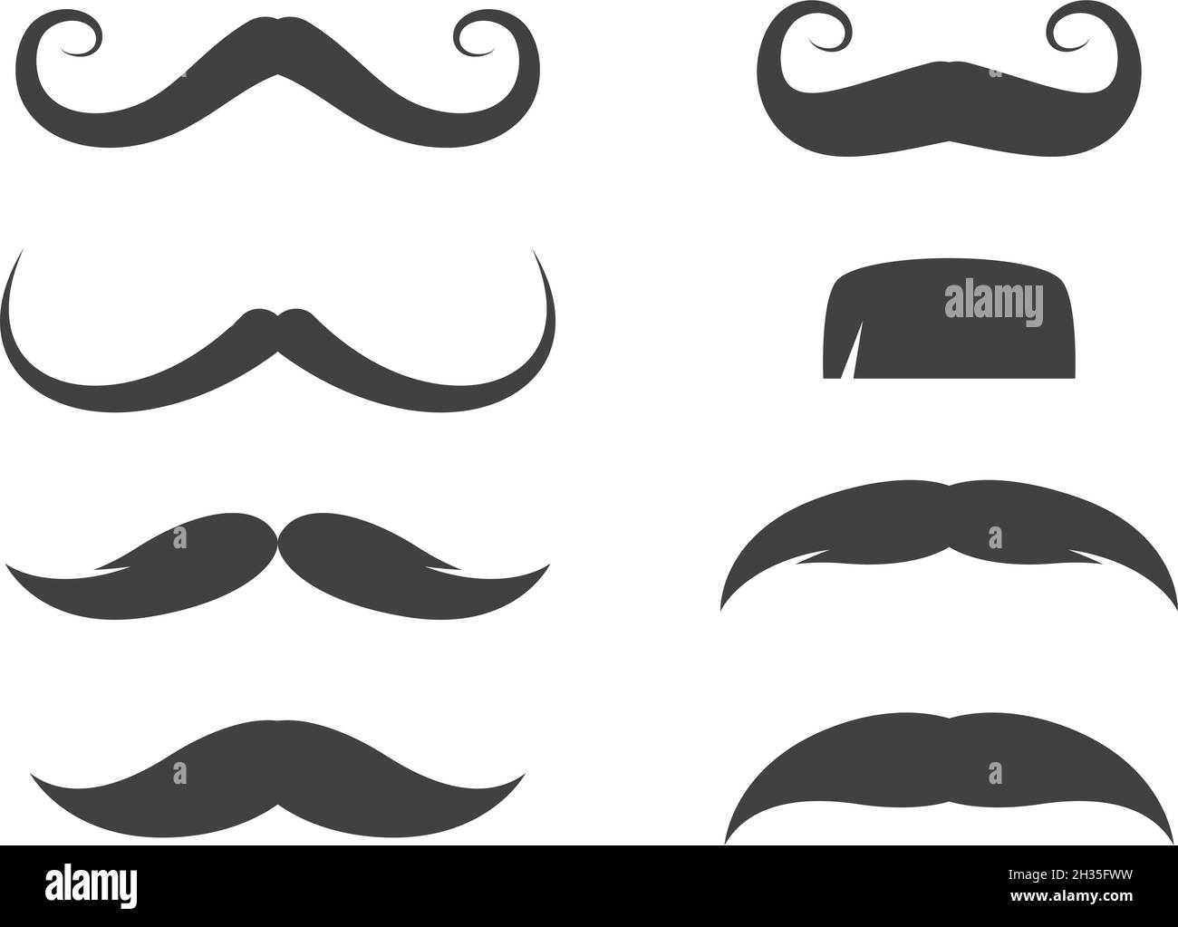Comedy moustache Stock Vector Images - Alamy