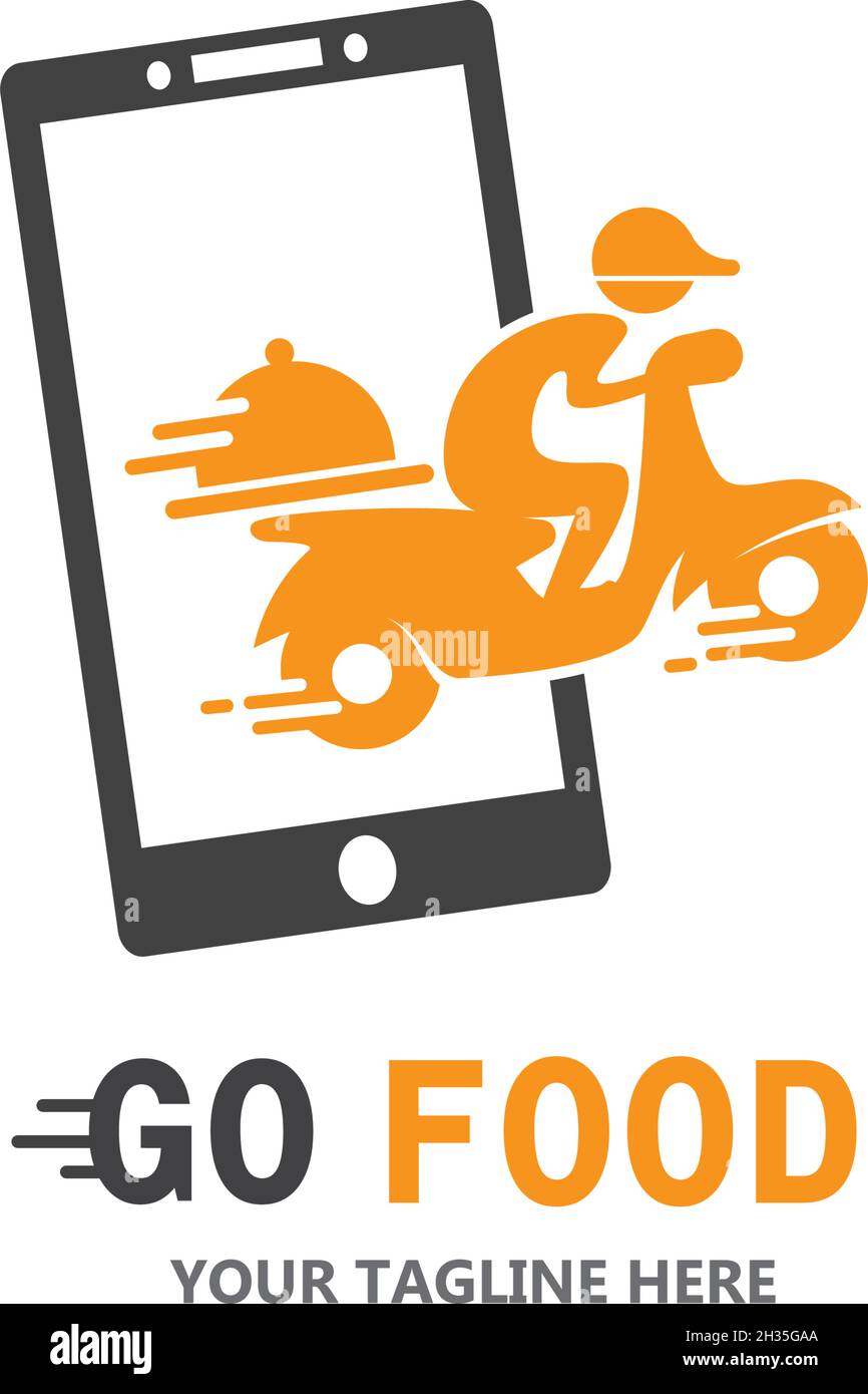 Food delivery logo vector template Stock Vector Image & Art - Alamy