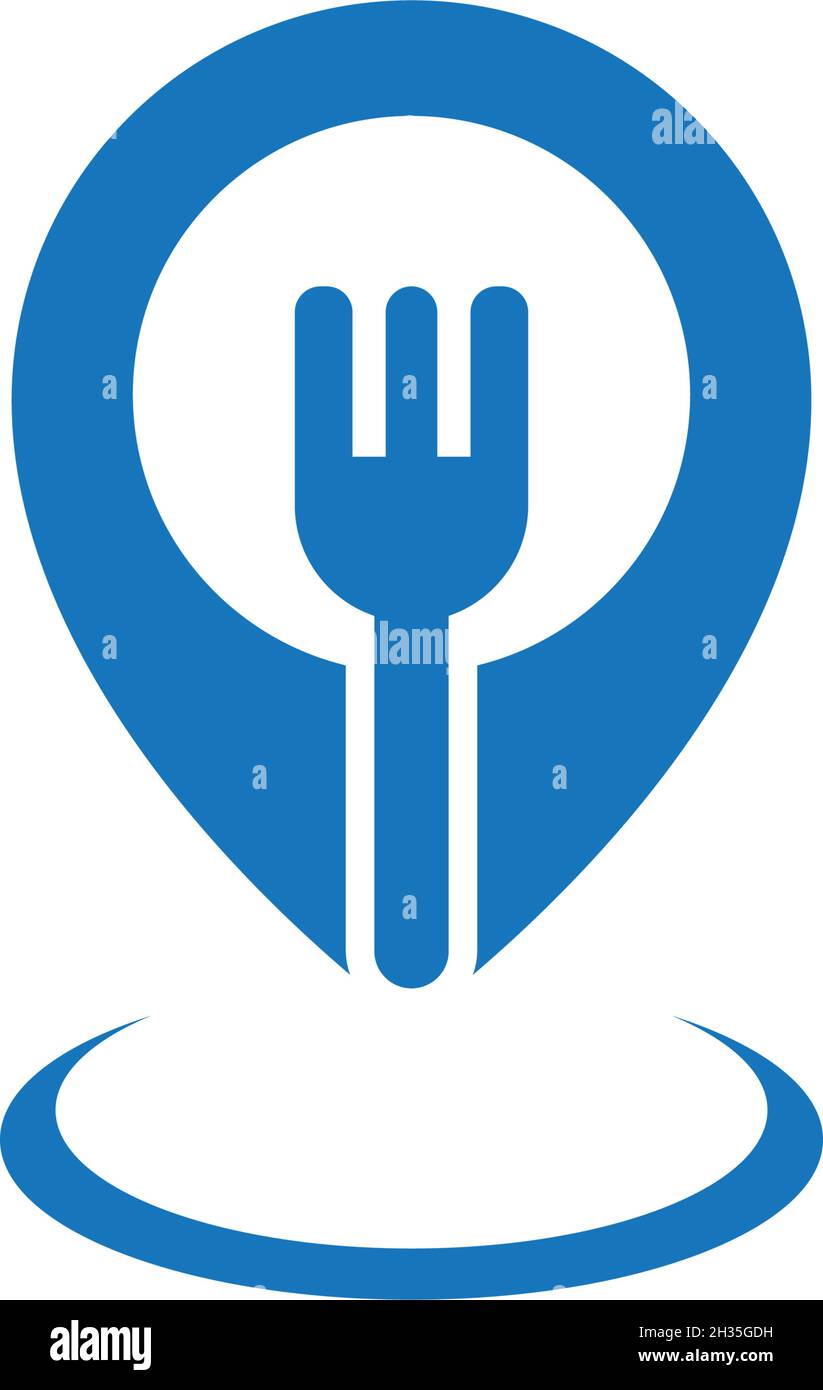 Restaurant point logo vector ilustration design Stock Vector Image ...