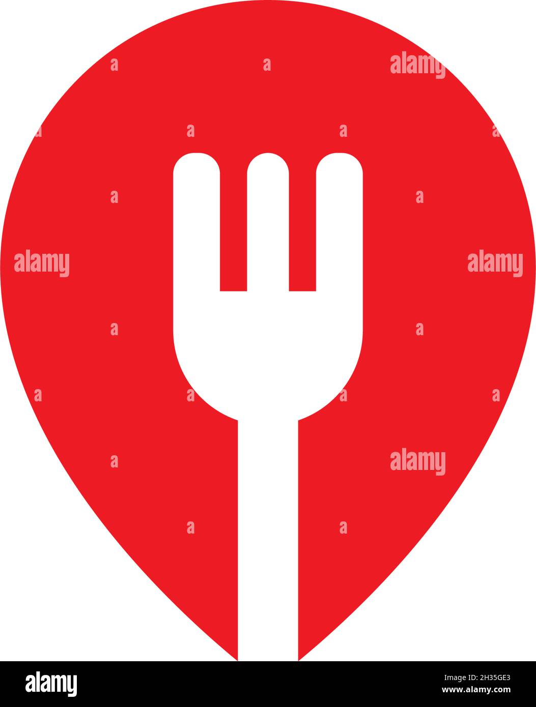 Restaurant point logo vector ilustration design Stock Vector Image ...