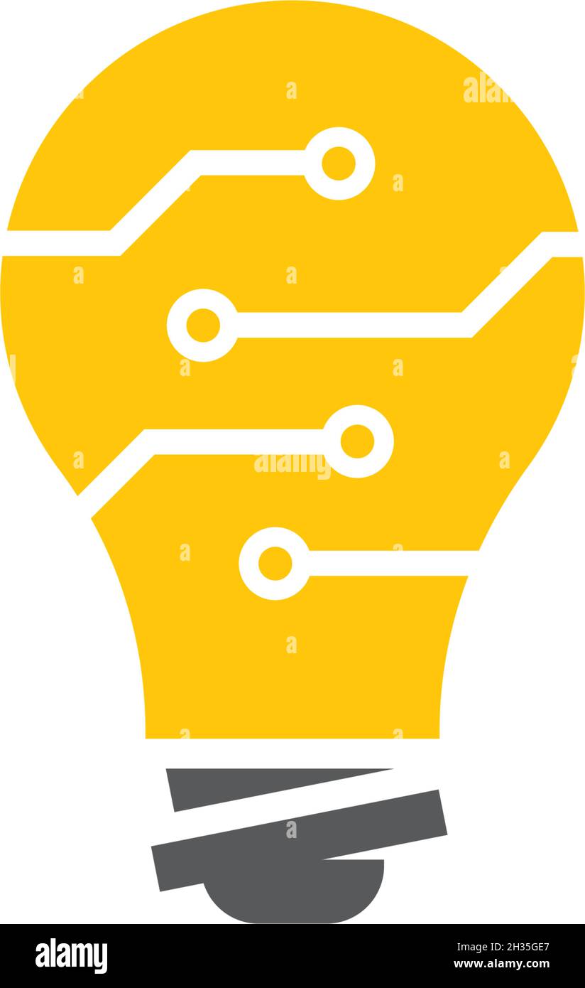 Bulb logo vector ilustration template Stock Vector Image & Art - Alamy