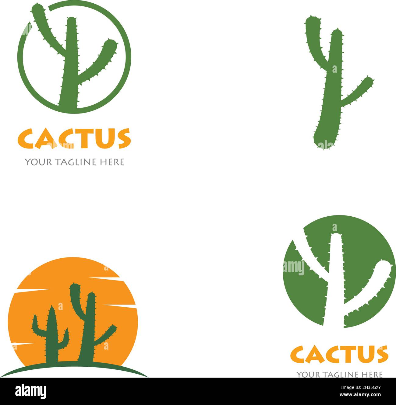 Cactus Logo template vector illustration Stock Vector Image & Art - Alamy