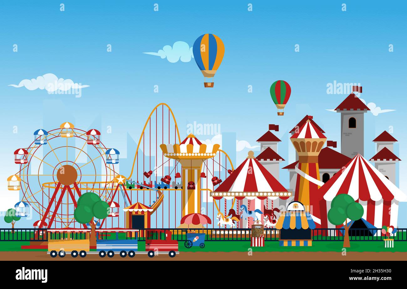 Tent city illustration hi-res stock photography and images - Alamy