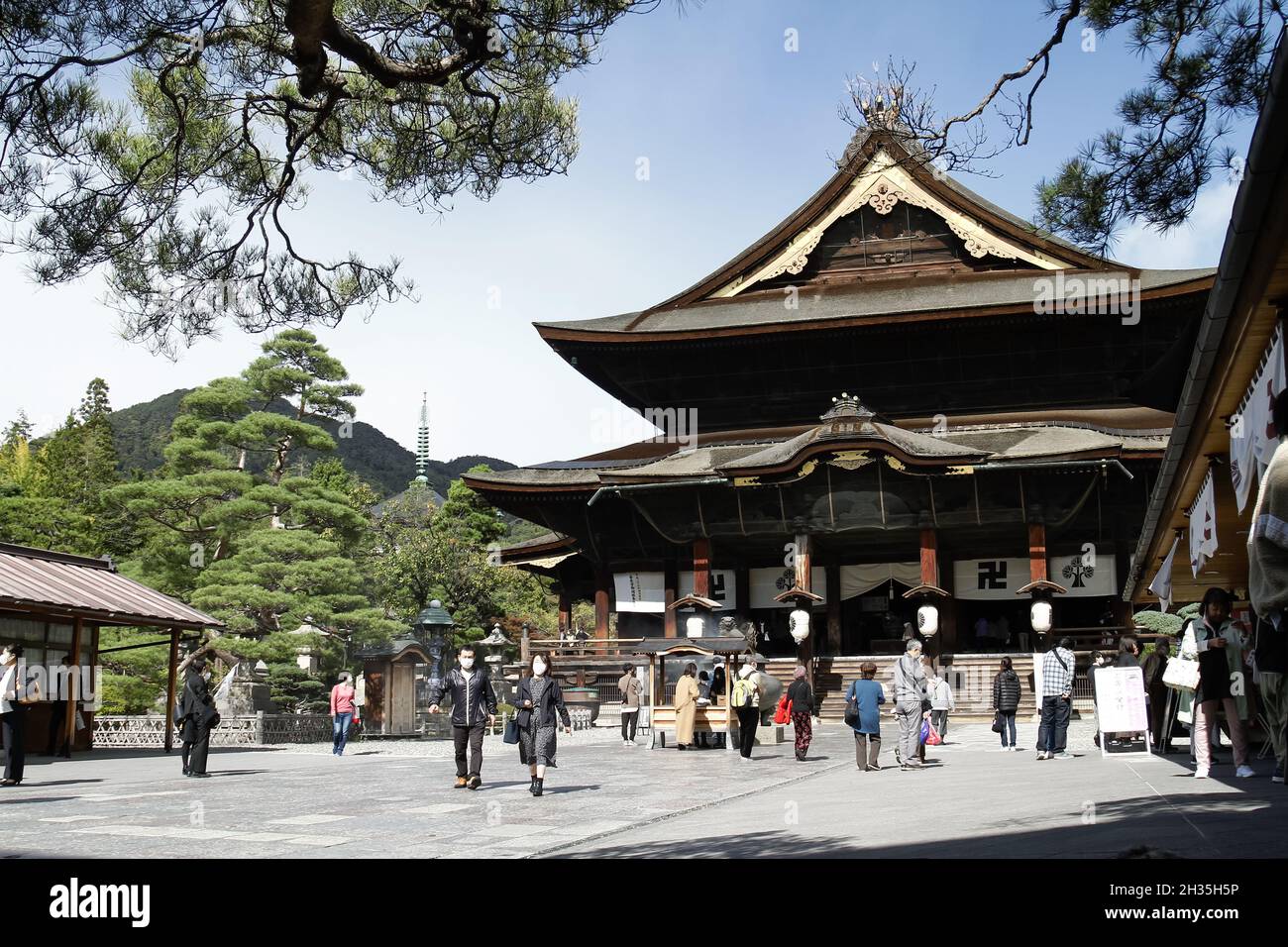 nagano, japan, 2021-20-10 , zenkoji temple in Nagano, Japan Stock Photo ...