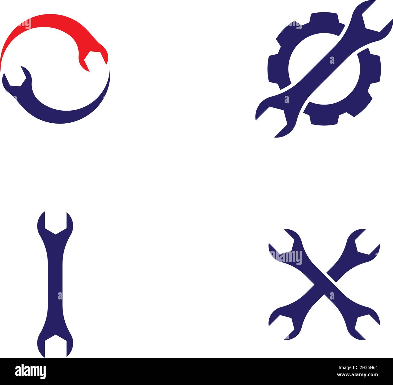 Wrench Service tool logo vector template Stock Vector Image & Art - Alamy