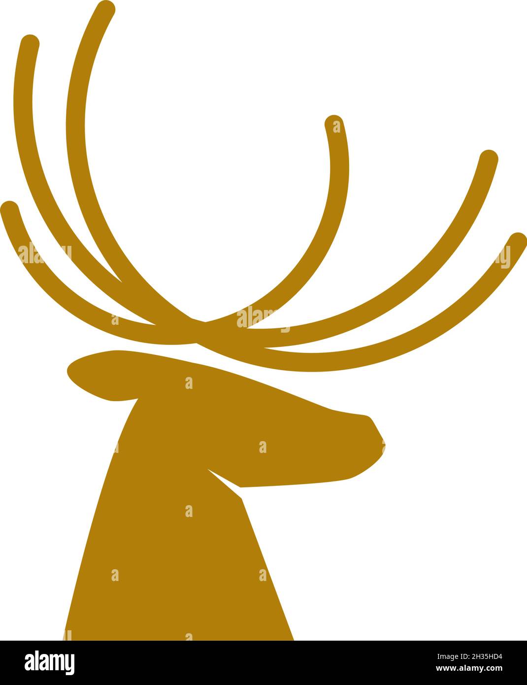Deer ilustration logo vector template Stock Vector Image & Art - Alamy