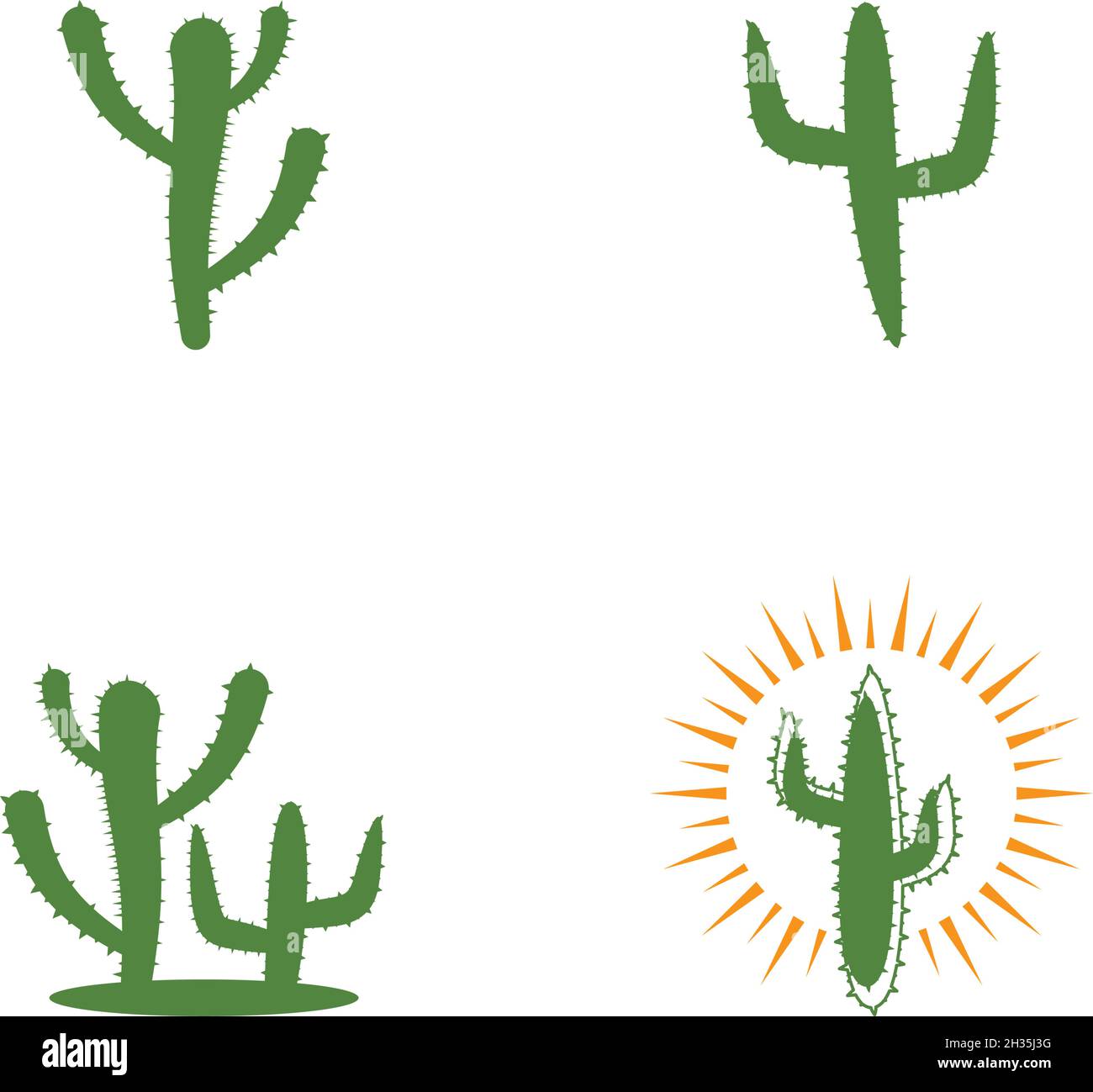 Cactus logo hi-res stock photography and images - Alamy