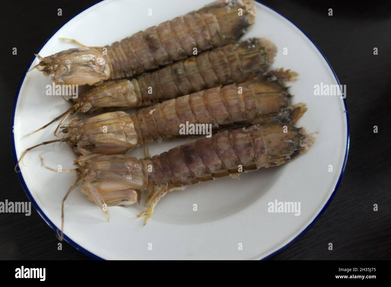 Steamed crayfish mantis shrimps stomatopods hi-res stock photography ...