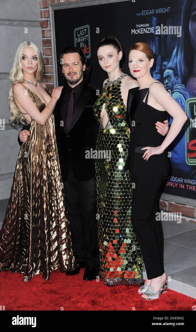 Los Angeles, CA. 25th Oct, 2021. Anya Taylor-Joy, Edgar Wright ...