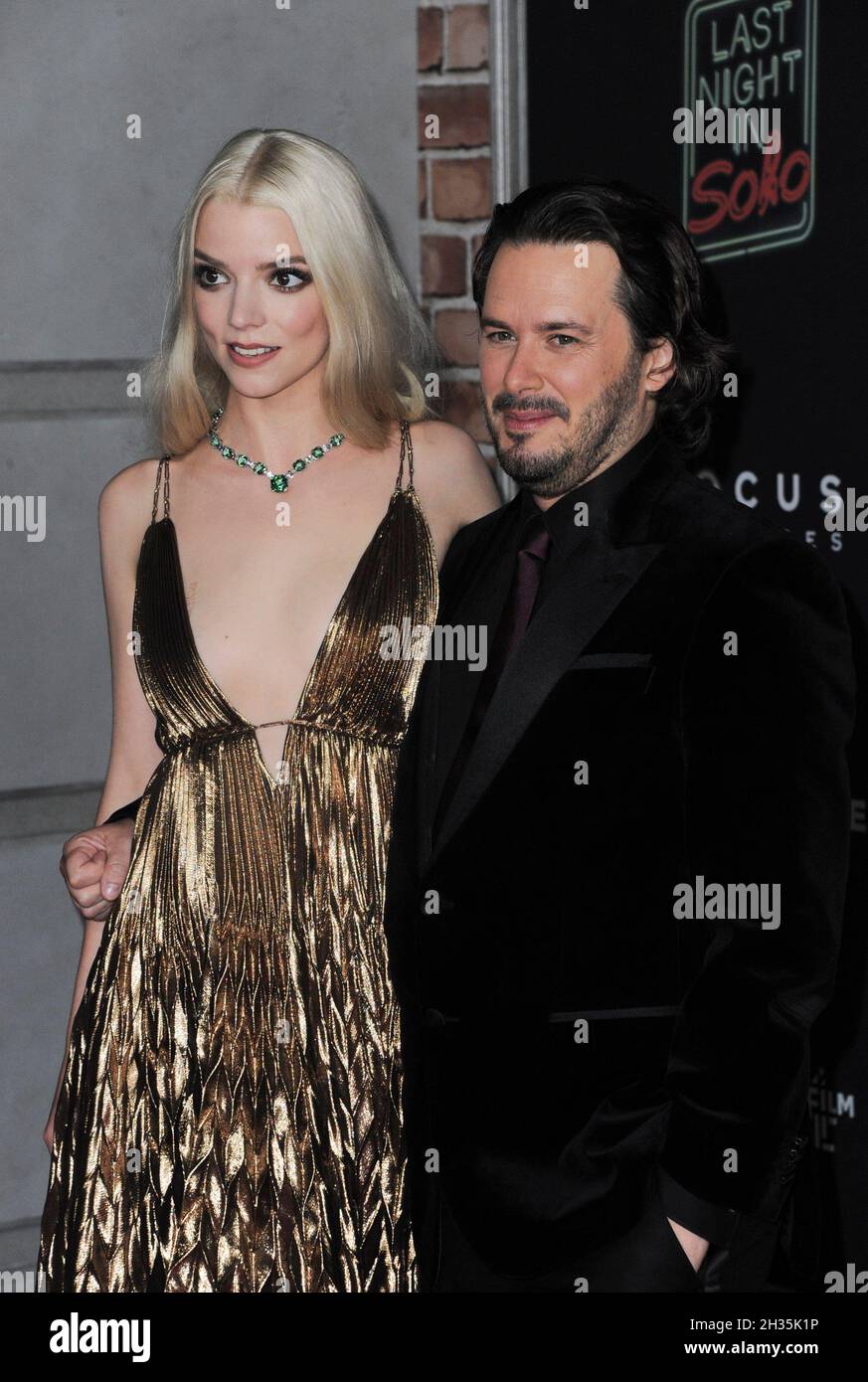 Los Angeles, CA. 25th Oct, 2021. Anya Taylor-Joy, Edgar Wright at ...