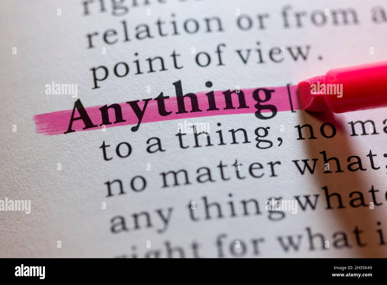 Fake Dictionary word, Dictionary definition of anything Stock Photo - Alamy