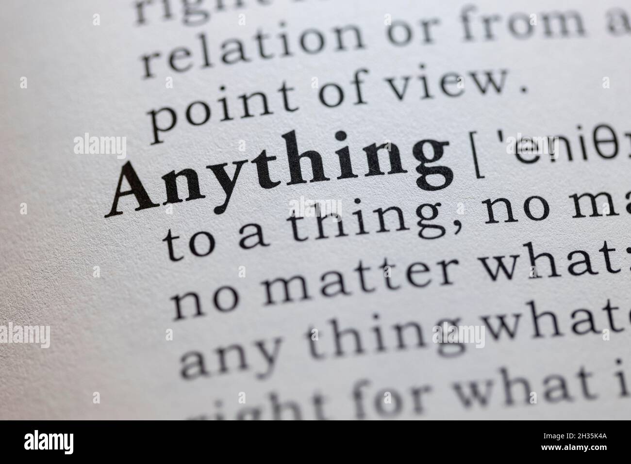 Fake Dictionary word, Dictionary definition of anything Stock Photo - Alamy