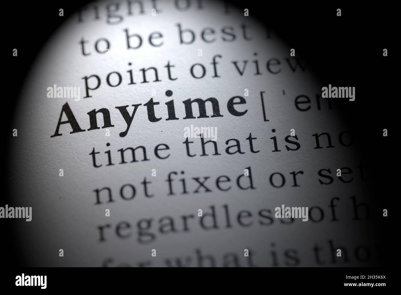Dictionary definition word time hi-res stock photography and images - Alamy