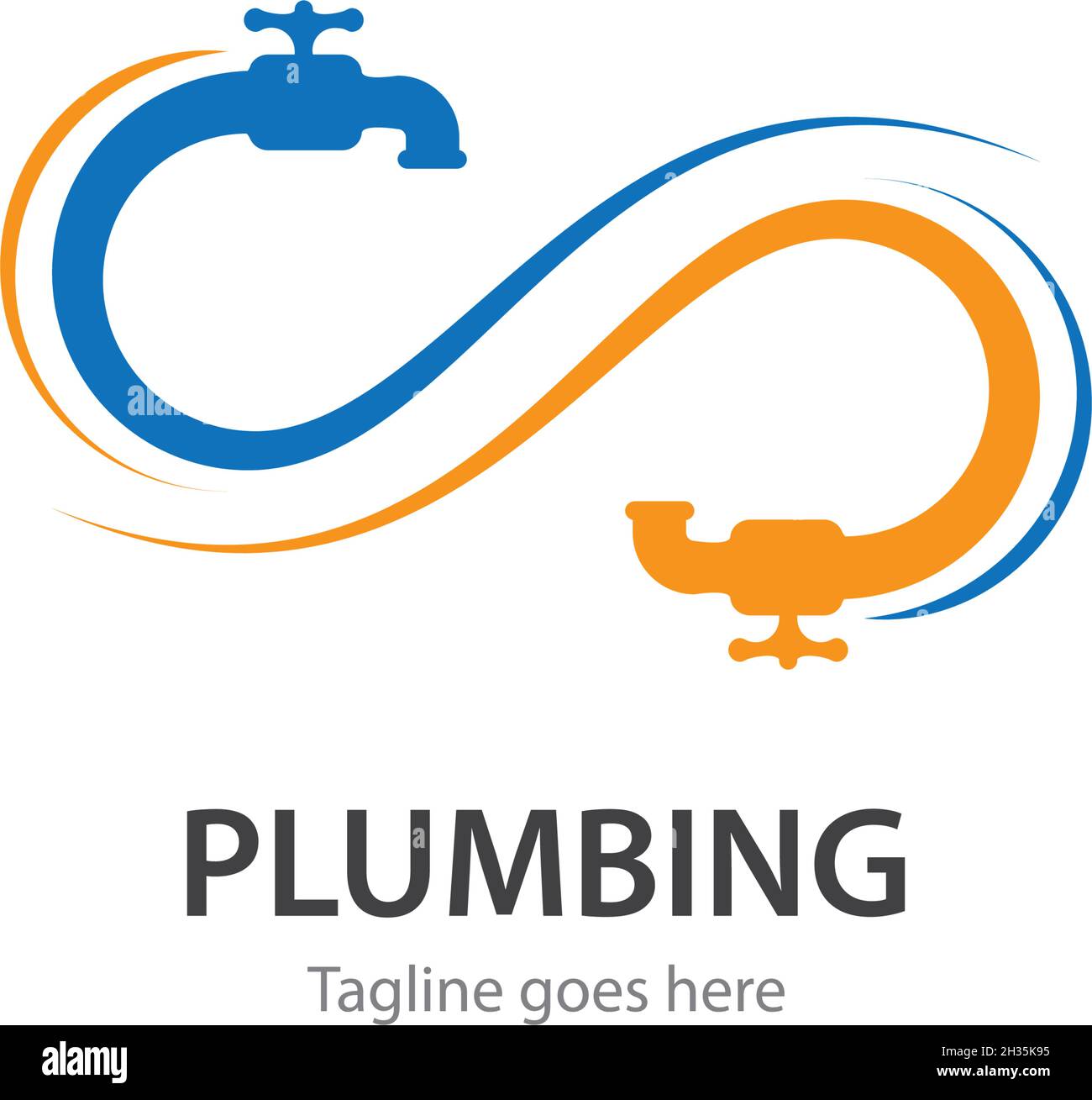 Plumbing logo vector design business template Stock Vector Image & Art ...