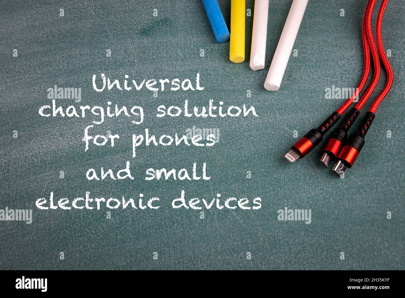 Universal charging solution for phones and small electronic devices ...