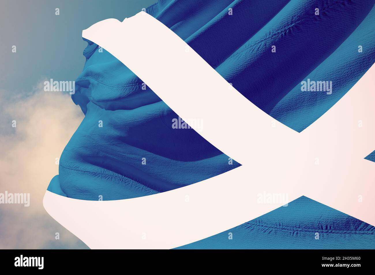 scottish flag World Climate Forum 2021 Stock Photo - Alamy