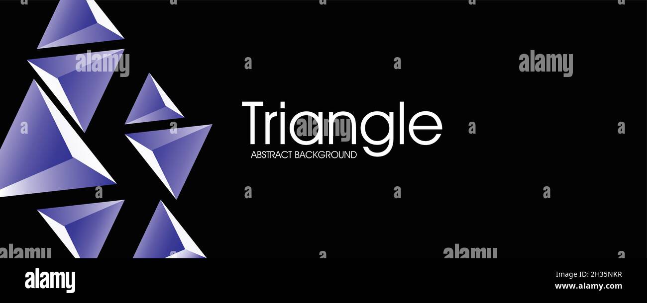 Abstract Triangle Background. 3D Triangles. Modern Wallpaper Stock ...