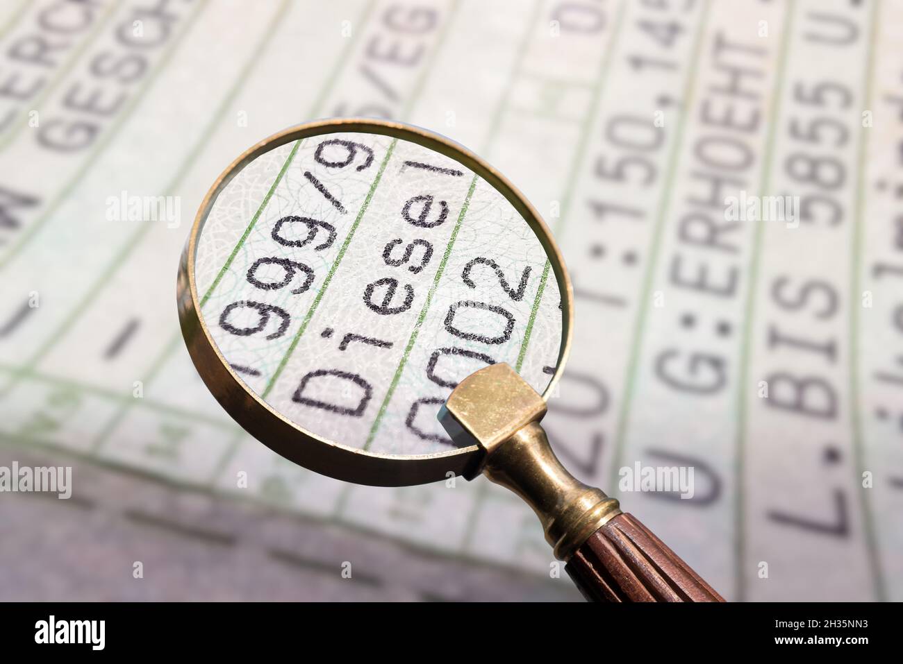 Vehicle registration document hi-res stock photography and images - Alamy