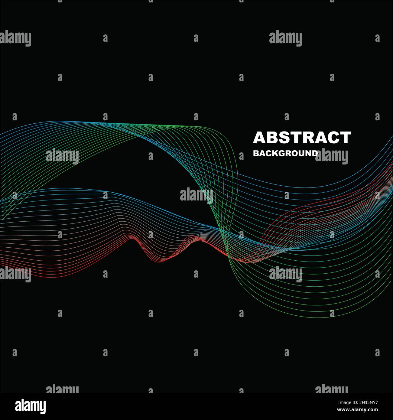 Abstract wave background. Element for design. Digital frequency track ...