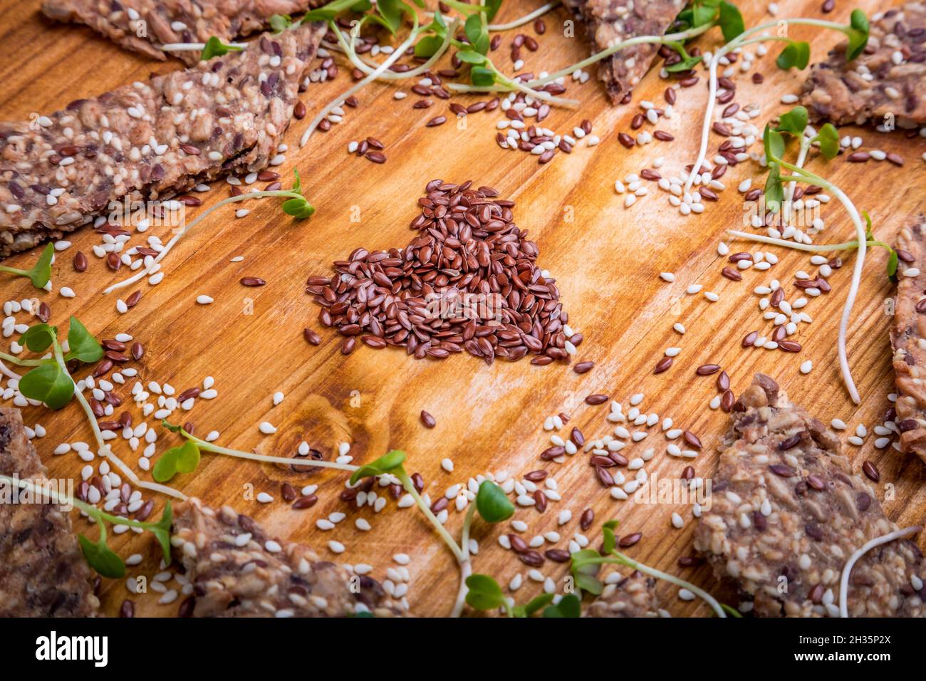 Flax seed sprouts hi-res stock photography and images - Alamy