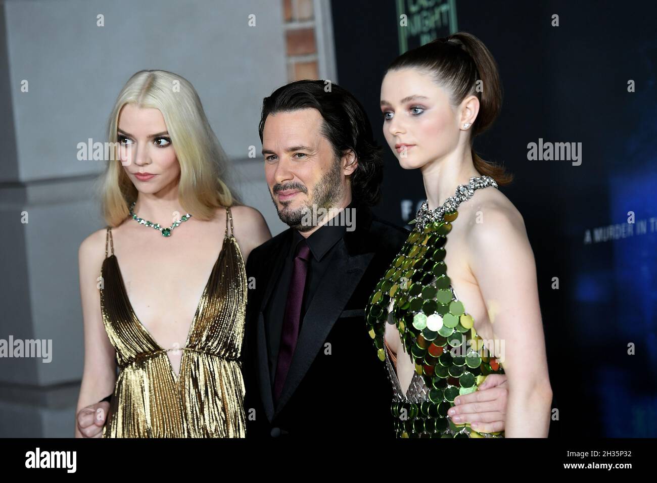 Los Angeles, USA. 25th Oct, 2021. Anya Taylor-Joy, Edgar Wright, and ...