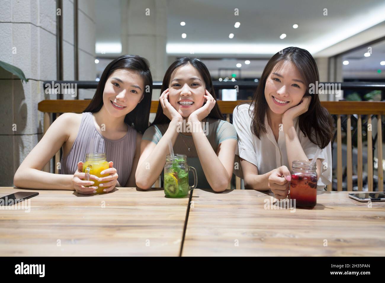 Three best friends getting together Stock Photo - Alamy