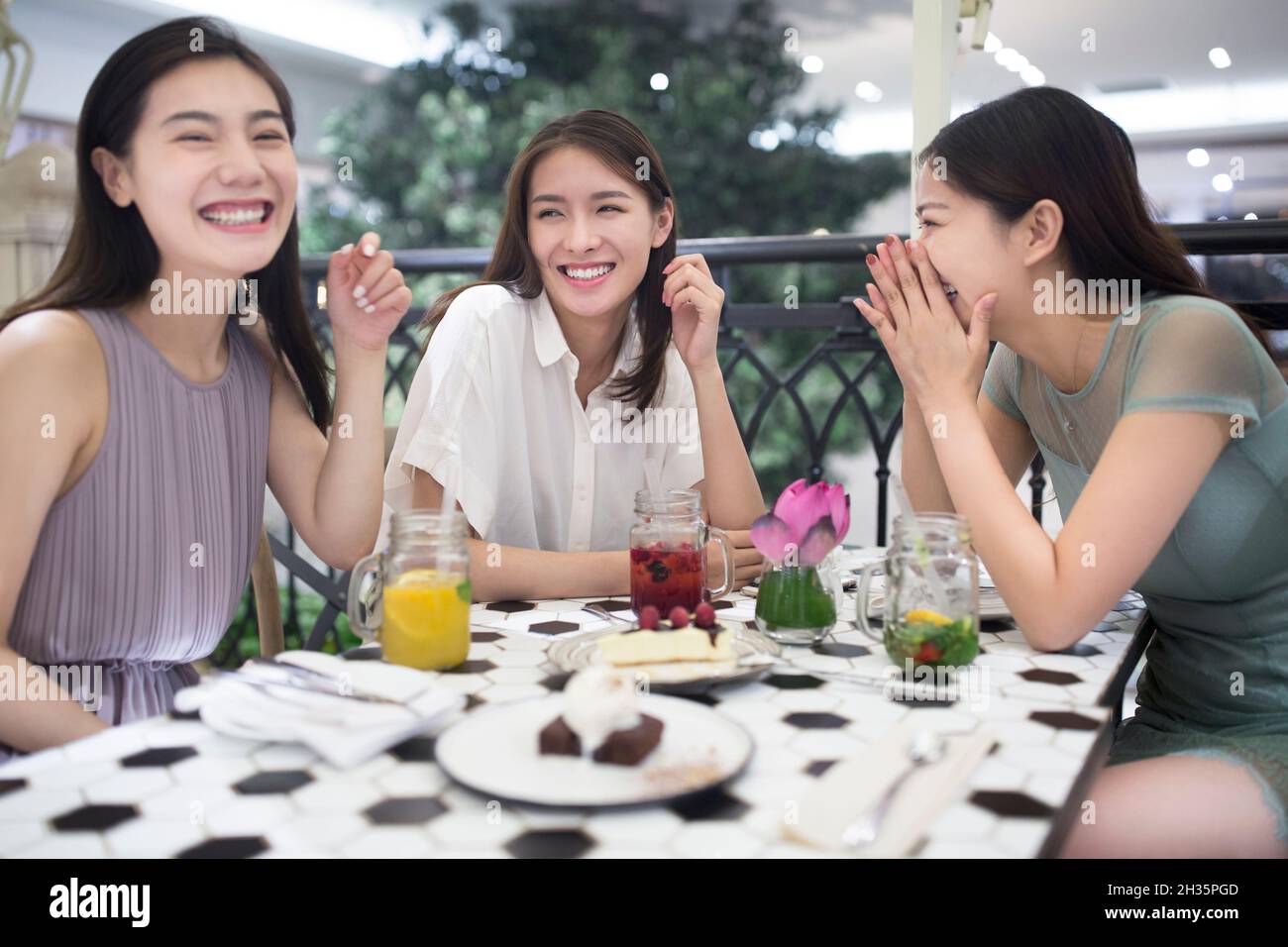 Three best friends getting together Stock Photo - Alamy