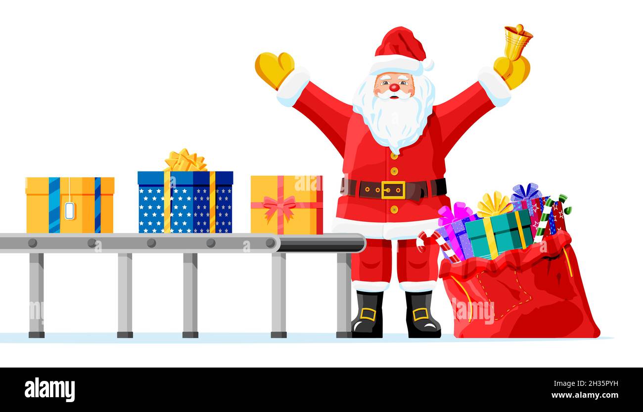 Santa Claus Machine Stock Vector Images - Alamy