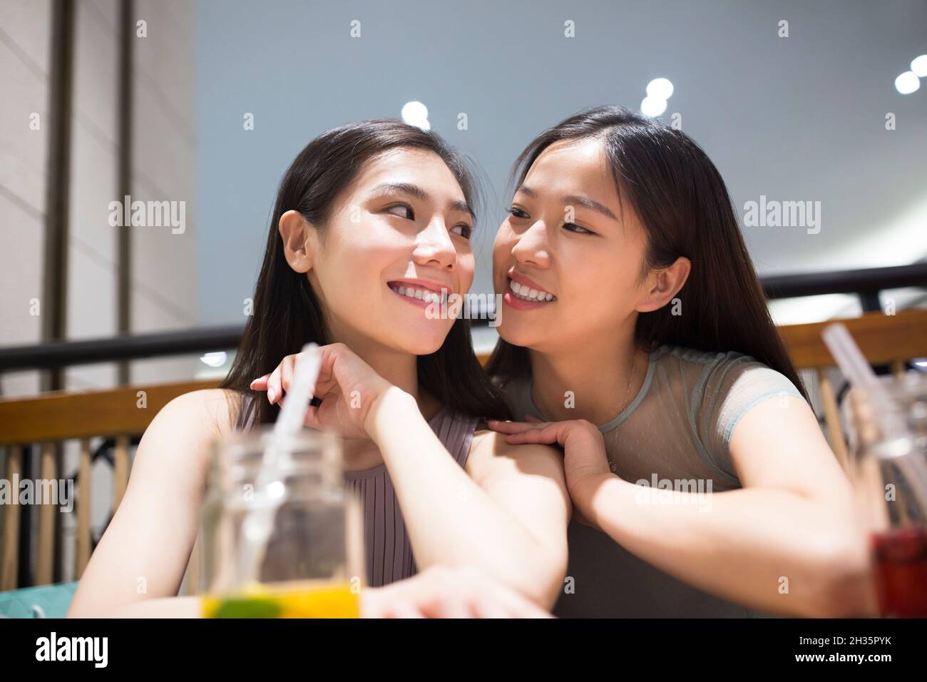 Two best friends getting together Stock Photo - Alamy