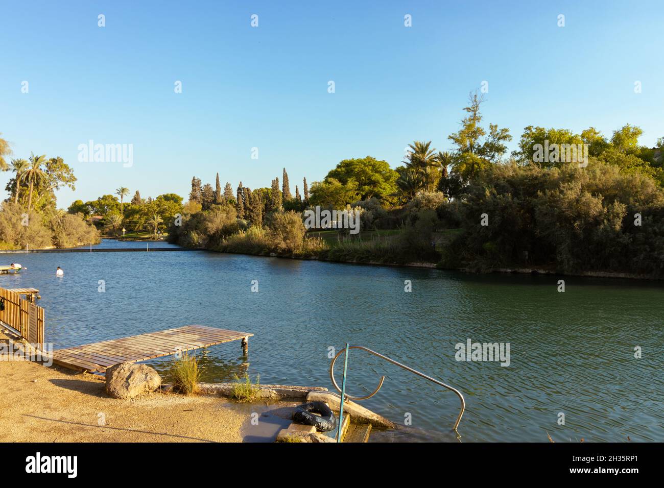 nir david-israel. 04-10-2021. The Hasi River that flows within the ...