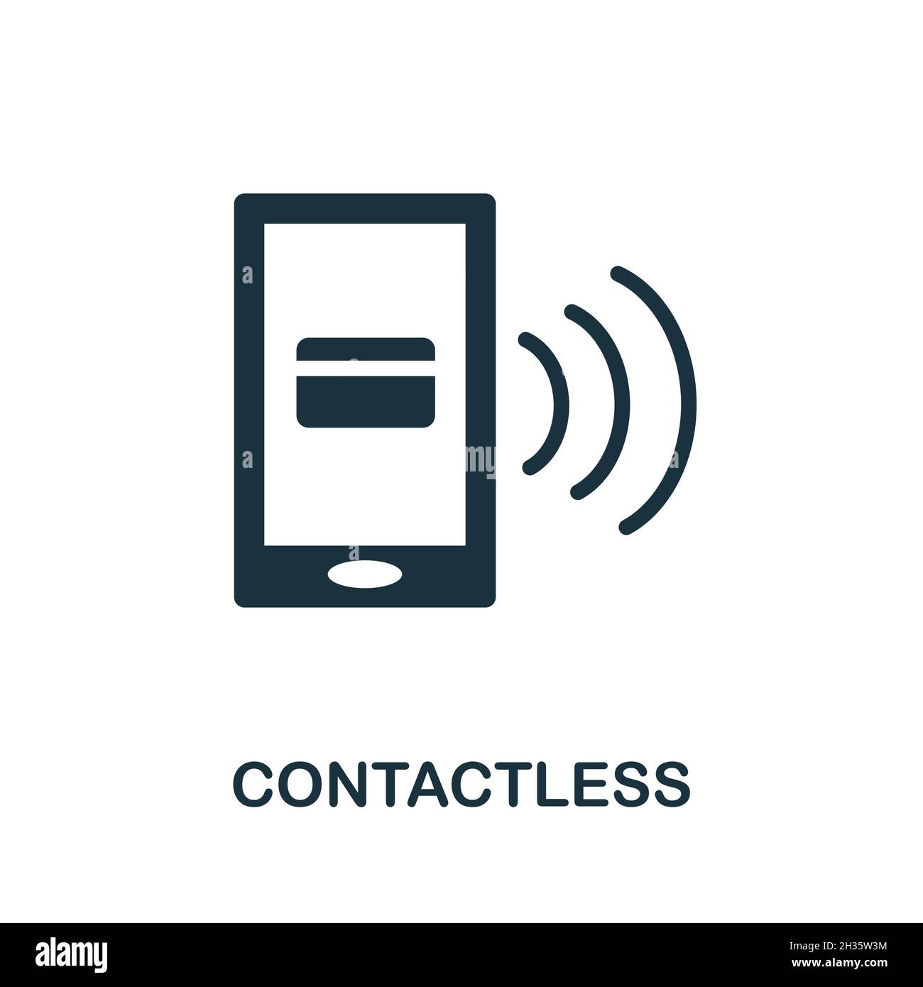 Contact less delivery Stock Vector Images - Alamy