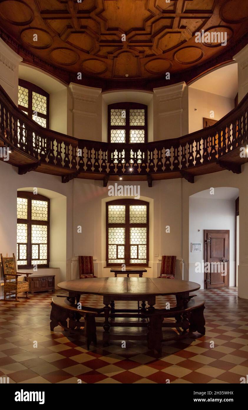 Banquet Hall, Chateau de Zizers, late 17th century, now in Musée d’Art ...