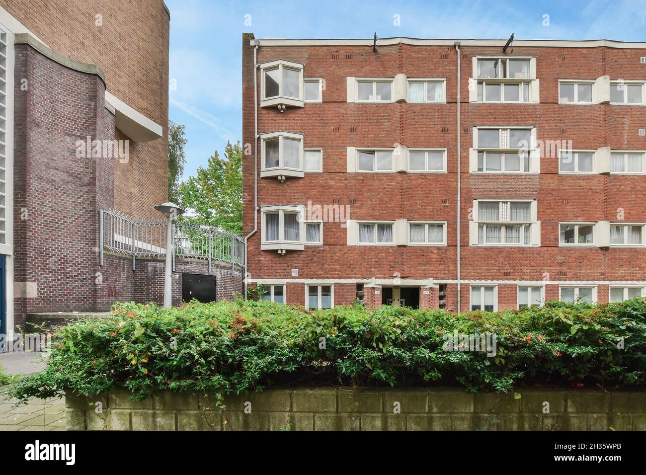 Nice view of luxury residential building facade Stock Photo - Alamy