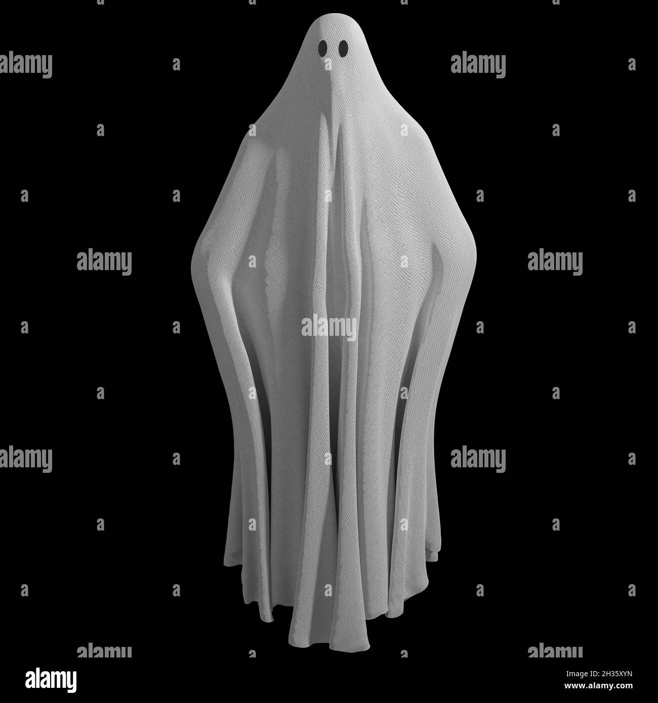 Halloween. Ghost. Typical ghost sheet. Mystery, fear, fantasy image ...