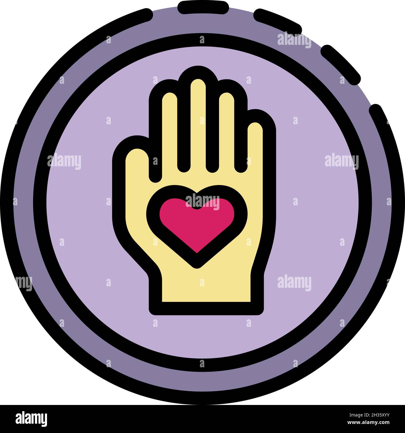 Hand volunteer charity icon. Outline hand volunteer charity vector icon ... Hand volunteer charity icon. Outline hand volunteer charity vector icon ...