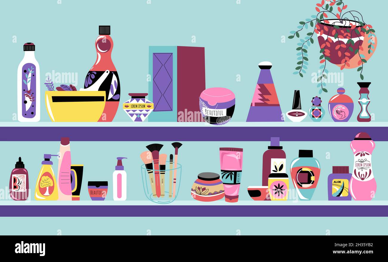 Deodorant store shelf Stock Vector Images - Alamy