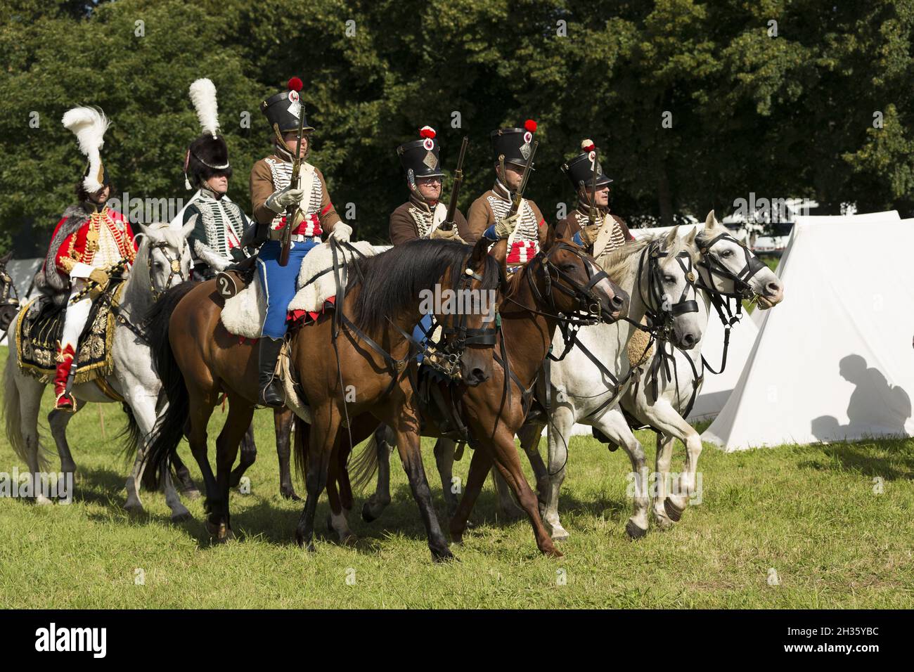 First Empire Napoleon Bonaparte reenactment Castle Plessis-Bourré ...