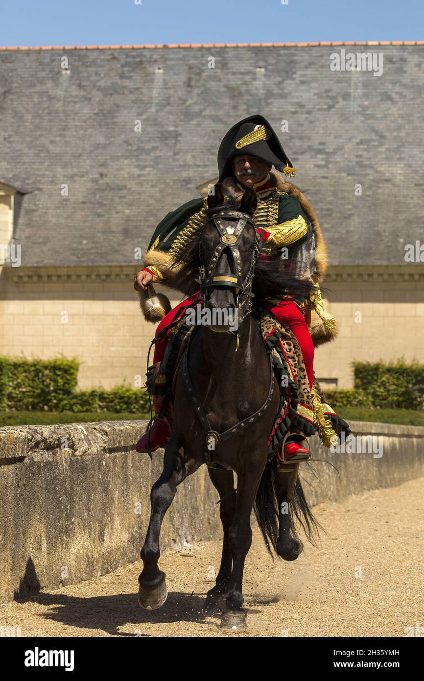 First Empire Napoleon Bonaparte reenactment Castle Plessis-Bourré ...